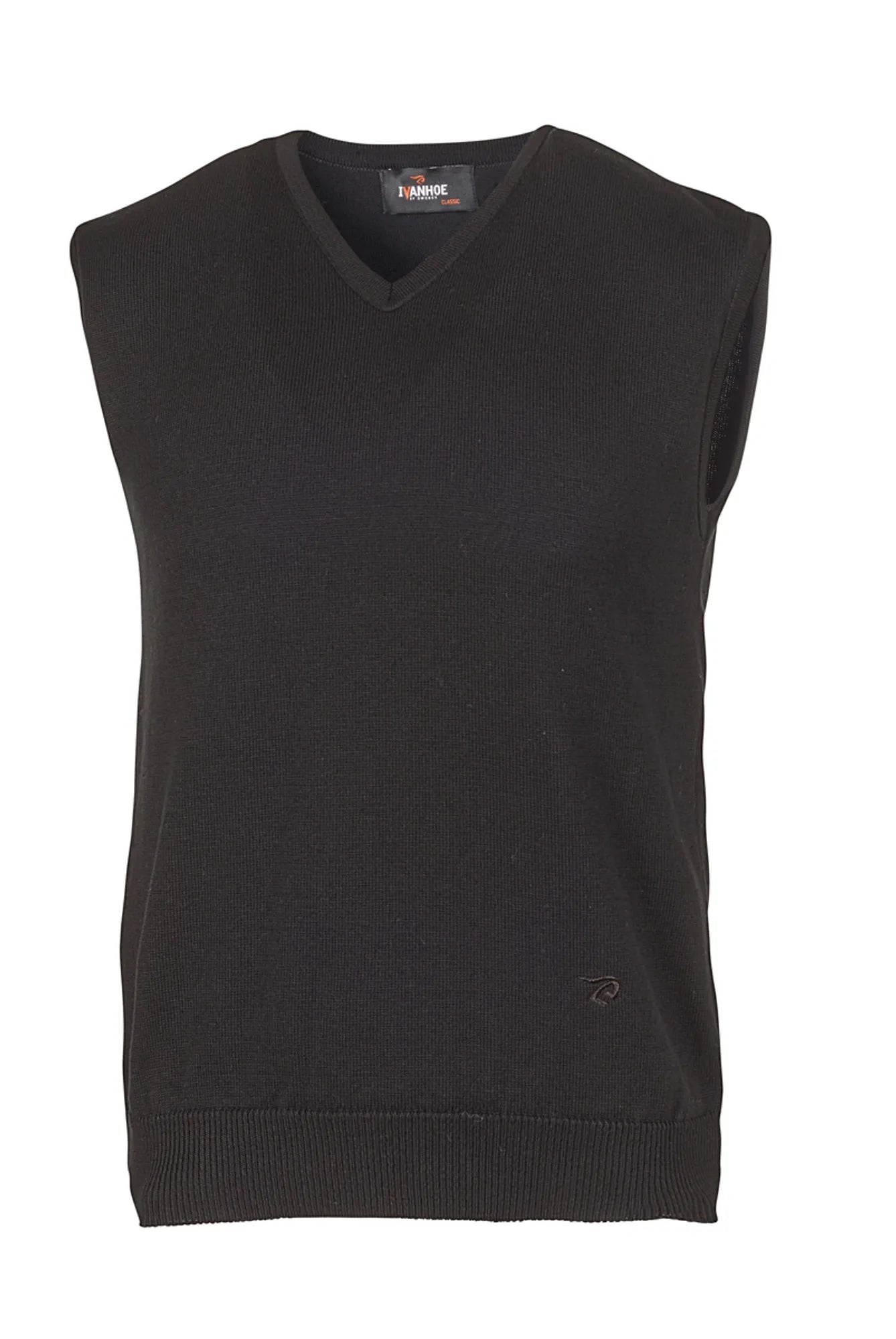 PD Slipover – Merinoullslipover herr – Black – Ivanhoe of Sweden
